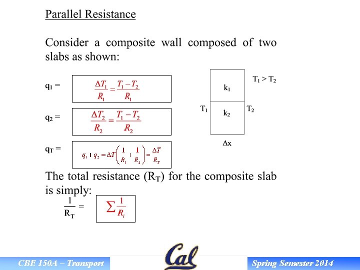 Heat Transfer Introduction CBE 150 A Transport Spring