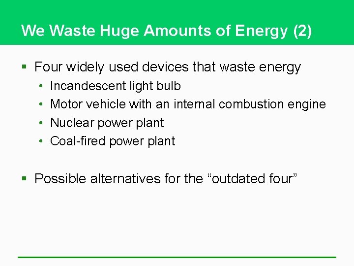 Energy Efficiency and Renewable Energy Chapter 16 Core