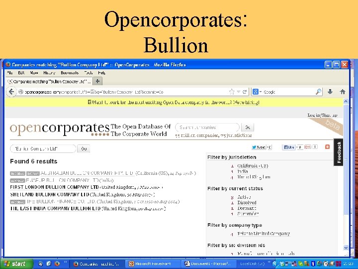 Desperately Seeking Gamal Researching his assets Nicholas Hildyard