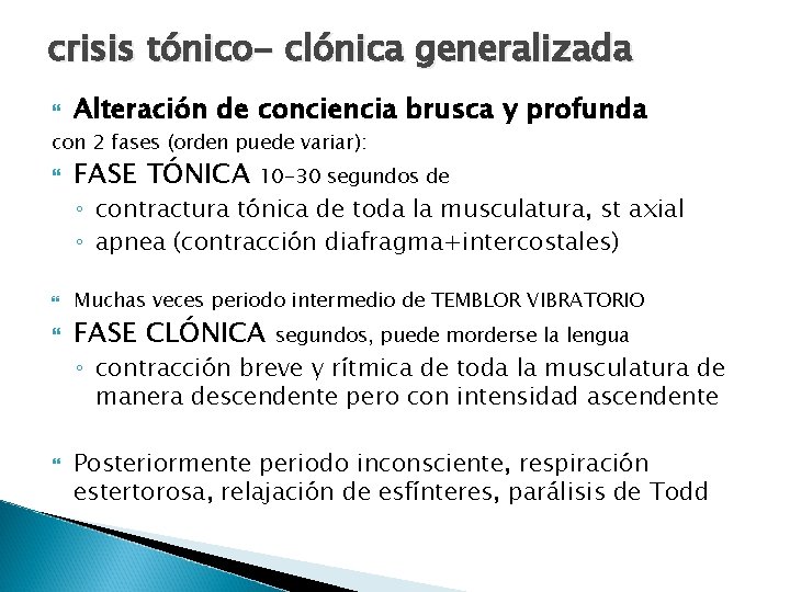 Crisis epilptica y epilepsia Clasificacin diagnstico y tratamiento