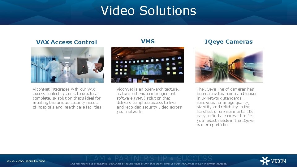 The NEW Vicon Standardsbased open platform surveillance www