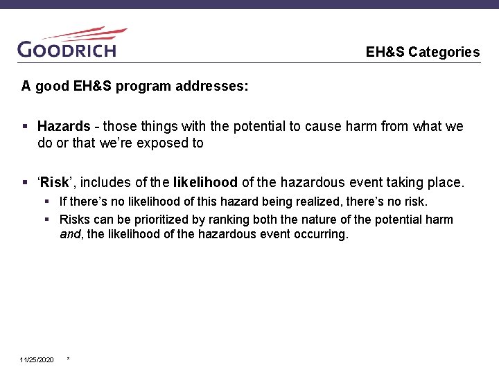 Environmental Health and Safety EHS Supplier Awareness Training