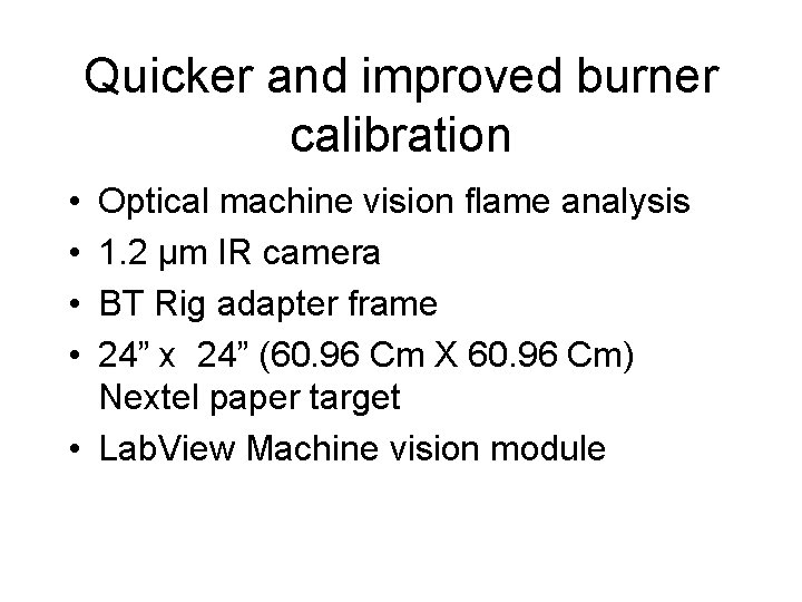 Oil Burner optical flame analysis The International Aircraft