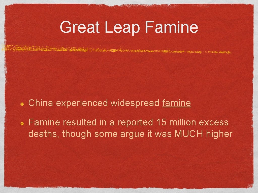 The Great Leap Forward The beginnings of industrialization