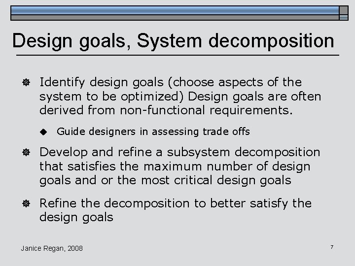 Sub Phase HighLevel Design 1 From Requirements Analysis