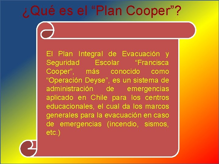 PLAN COOPER Qu es el Plan Cooper El