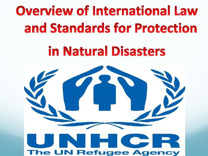 HOW DO NATURAL DISASTERS AFFECT HUMAN RIGHTS Lack