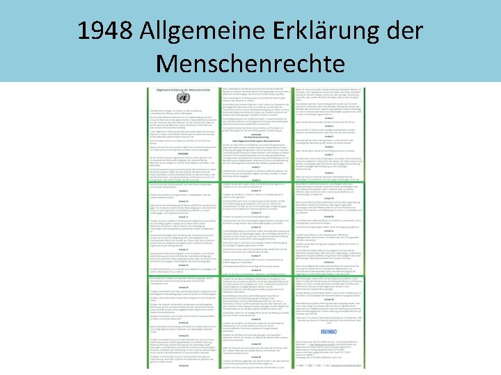 Die Geschichte der Menschenrechte Ein Kampf der noch