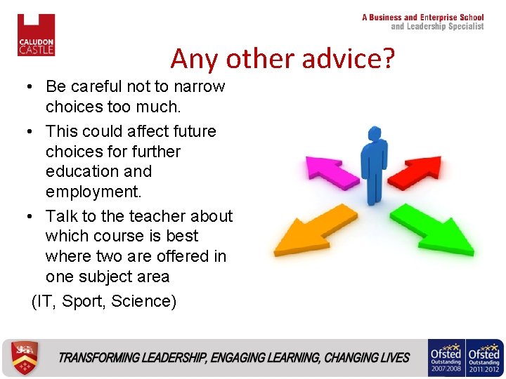 YEAR 9 Options What Are Options Choices Year