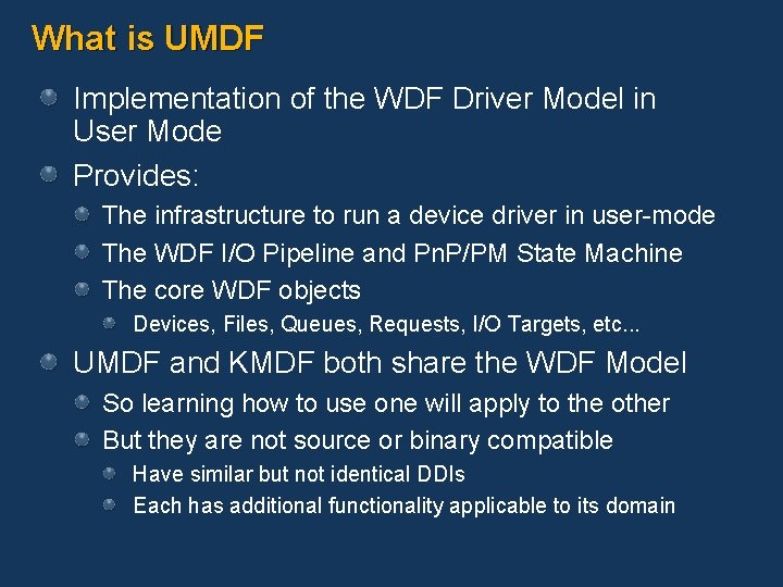 Simplified USB Function Driver Outline Motivation and problem