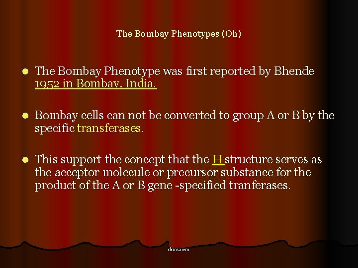 BOMBAY Blood Group DR MOHAMMED H SAIEMALDAHR BB