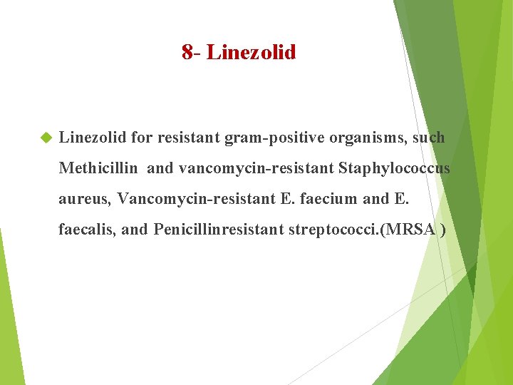 Types of Antimicrobial Agents Protein Synthesis Inhibitors 7