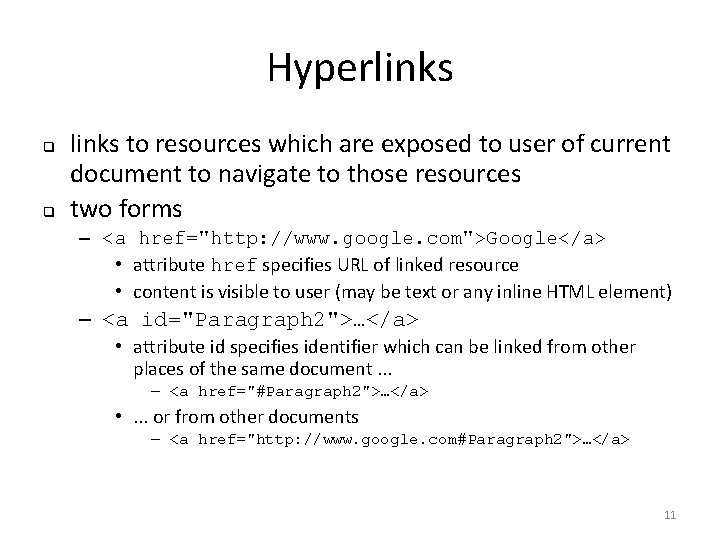 NSWI 142 Web Applications Lecture 2 HTML Martin