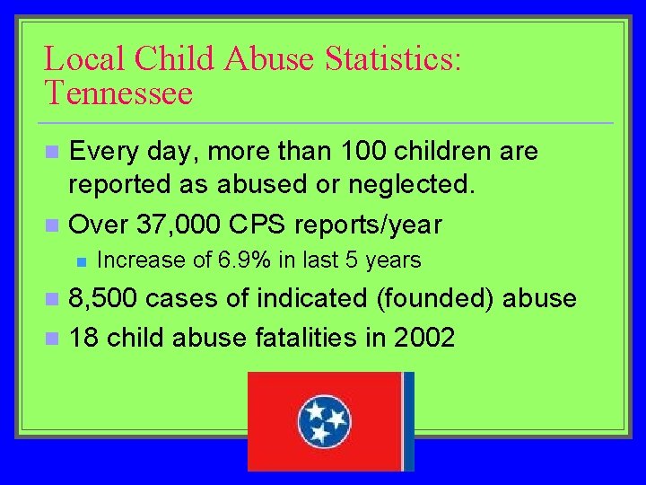 Child Abuse A Problem in Our Community Lisa