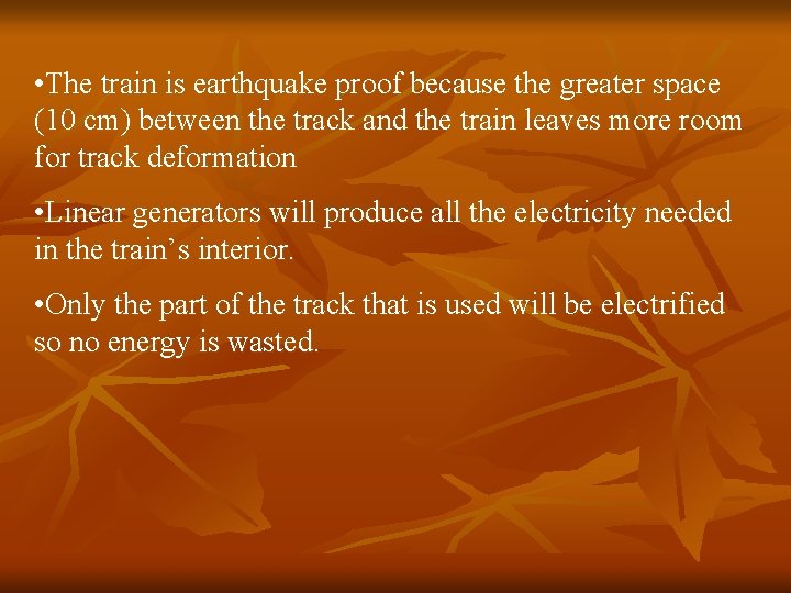 Maglev Trains that fly on air Presentation Outline