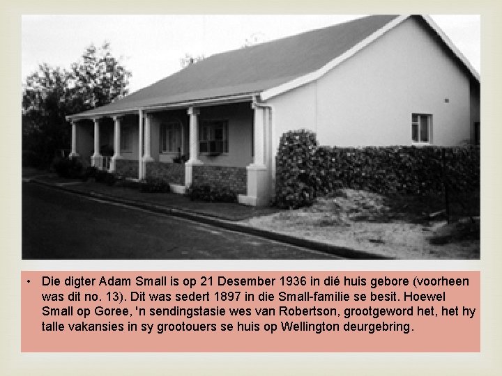 Wies hy Adam Small DIGTERS EN DIGTERSKAP Die