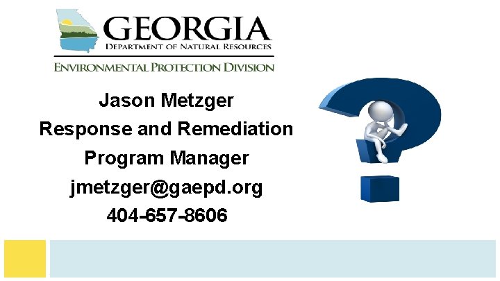 EPD Corrective Action Team Program Update Jason Metzger