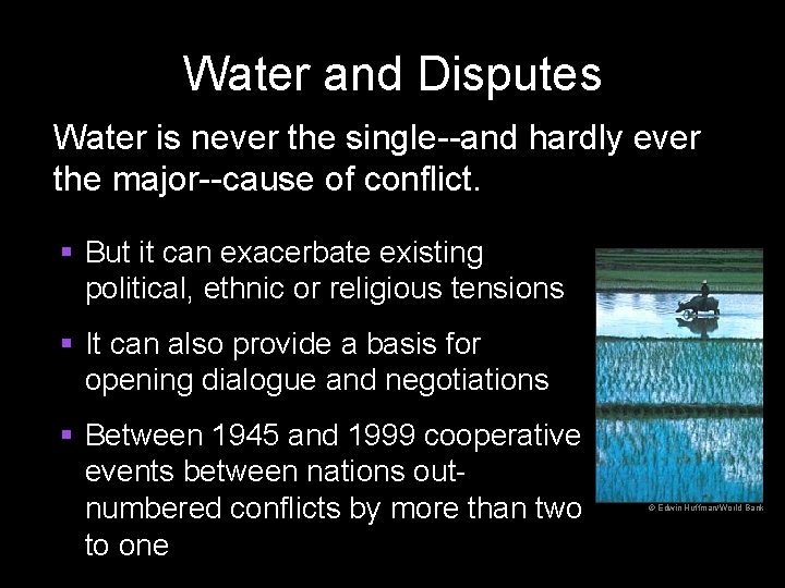 Water Wars Supply and Demand What do we