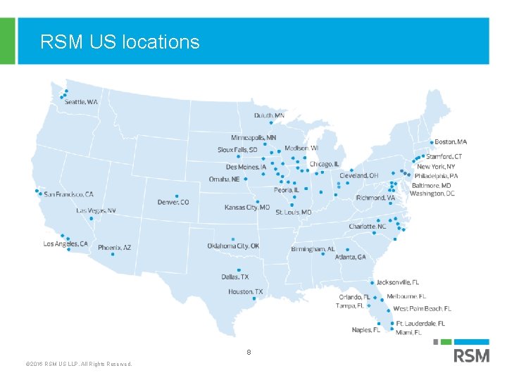 2016 RSM US LLP All Rights Reserved Cybersecurity