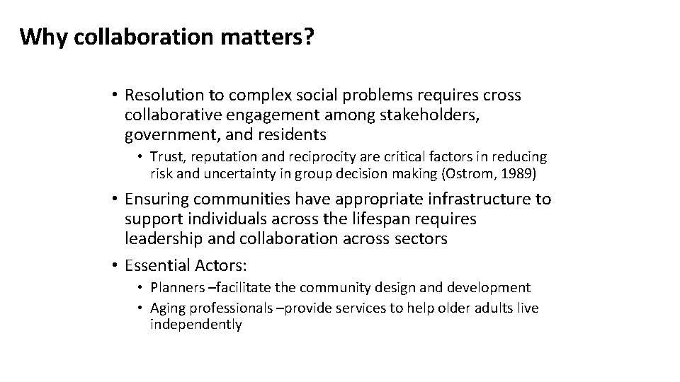 Age Friendly Cities The Role of Local Governments