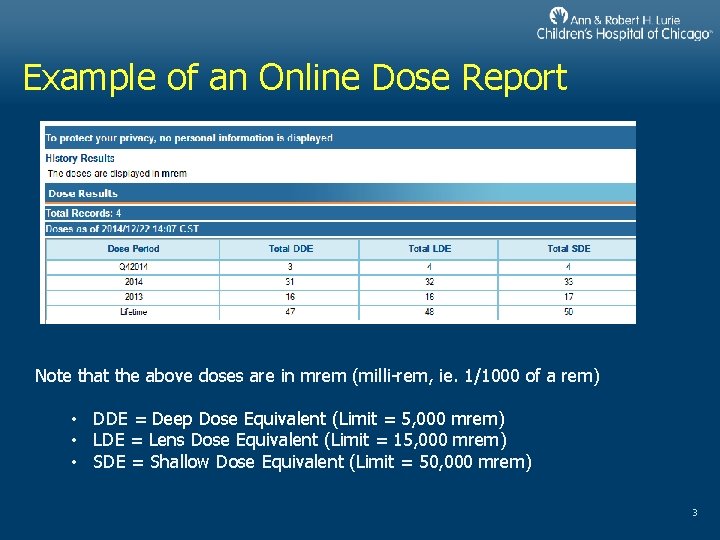 Information for Workers Issued a Radiation Monitoring Badge