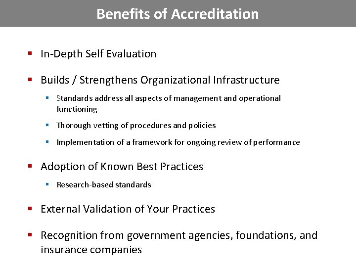 A Brief Introduction to COA Accreditation Joe Frisino