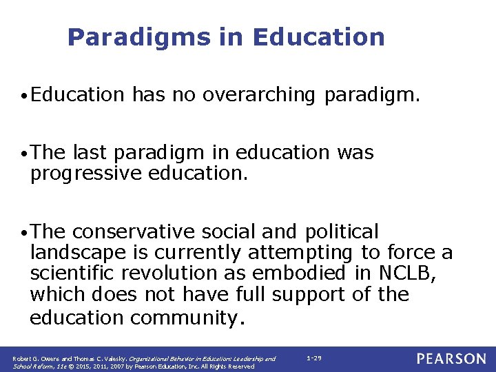 CHAPTER 1 Organizational and Critical Theory Organizational Behavior