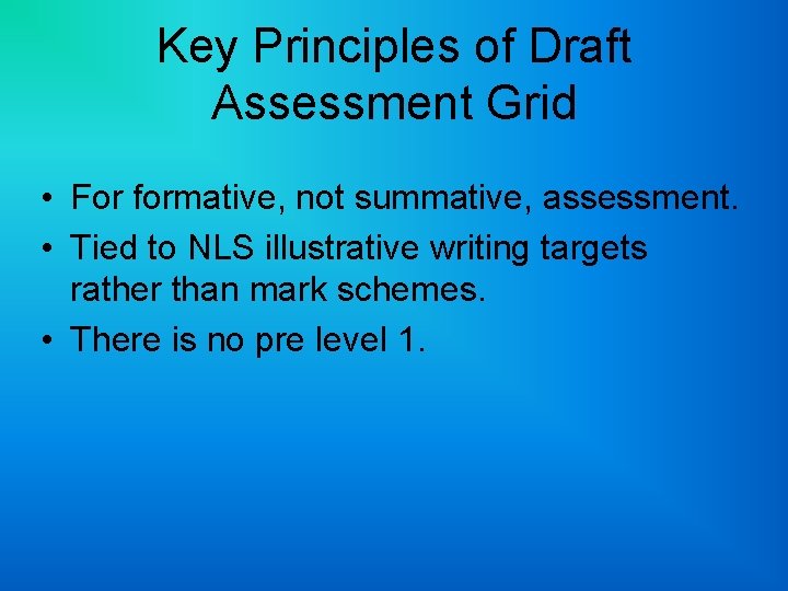 Assessing Writing Questions to Consider A Why do