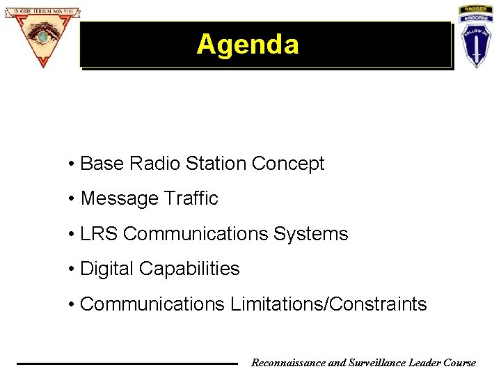 ROCC CommunicationsReporting Reconnaissance and Surveillance Leader ...