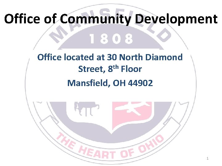 Office of Community Development Office located at 30