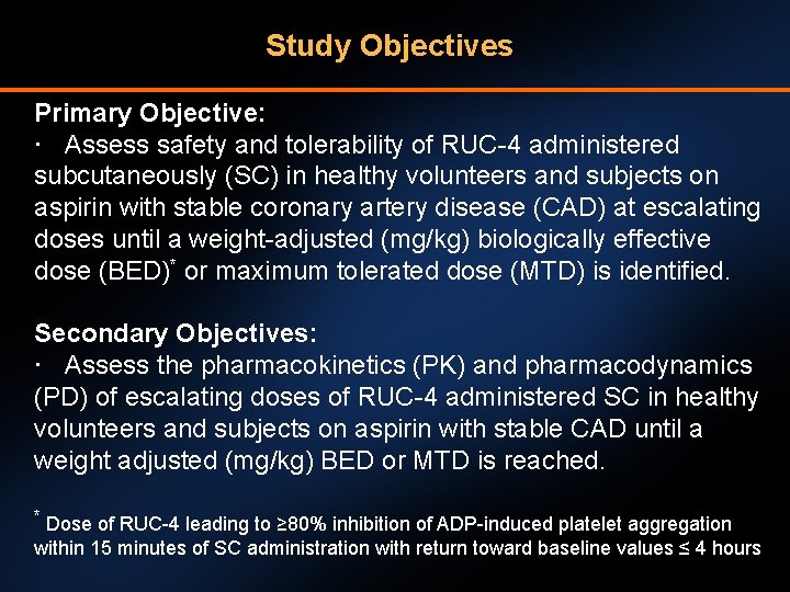 First Human use of a Novel Subcutaneous Platelet