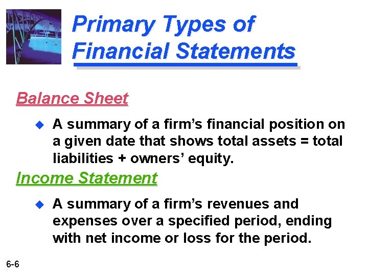 Chapter 6 Financial Statement Analysis 6 1 Pearson