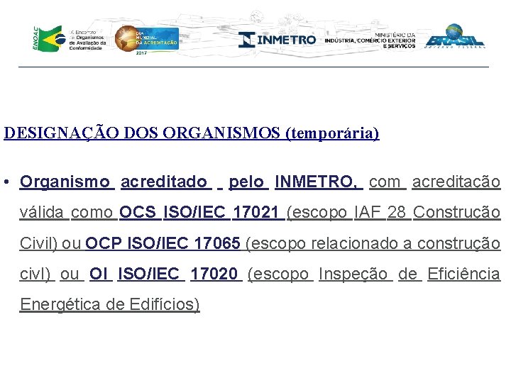Inspeo acreditada de projetos e de obras de