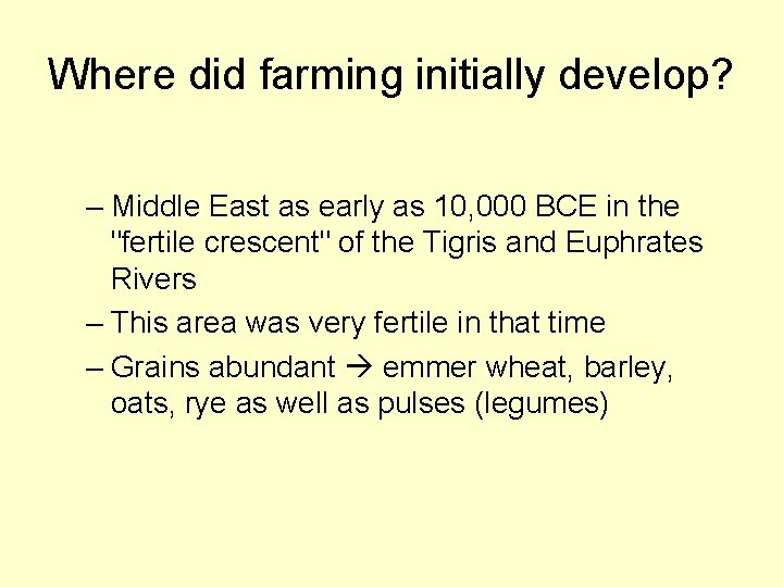 Neolithic Revolution Agricultural Revolution Adapted from http intra
