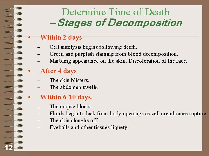 Death Meaning Manner Mechanism Cause and Time Chapter