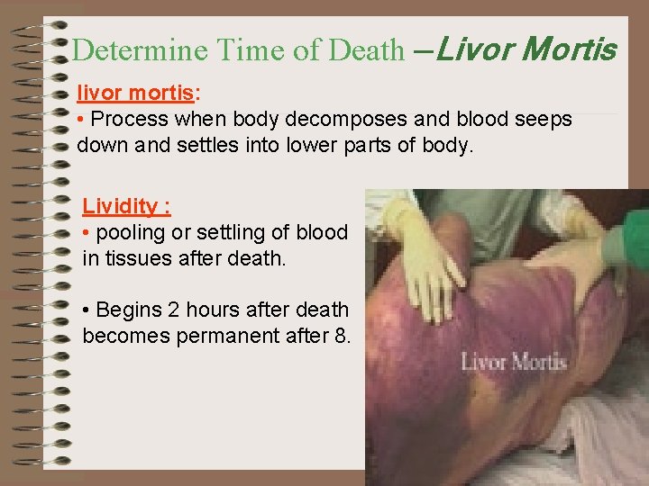 Death Meaning Manner Mechanism Cause and Time Chapter
