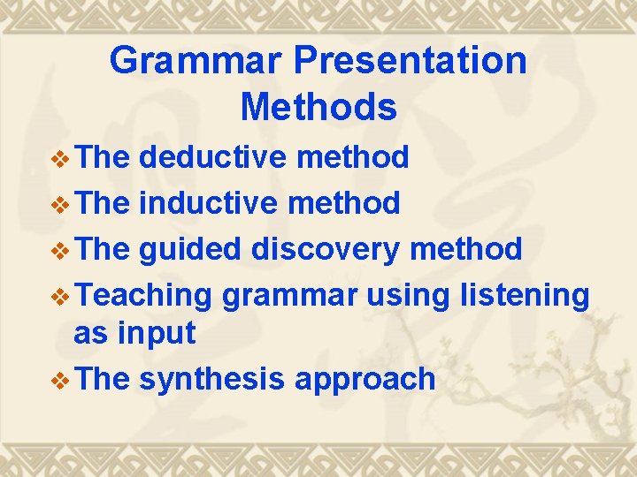 Teaching Grammar Prepared by Dr Adel Abdulkhaliq Teaching