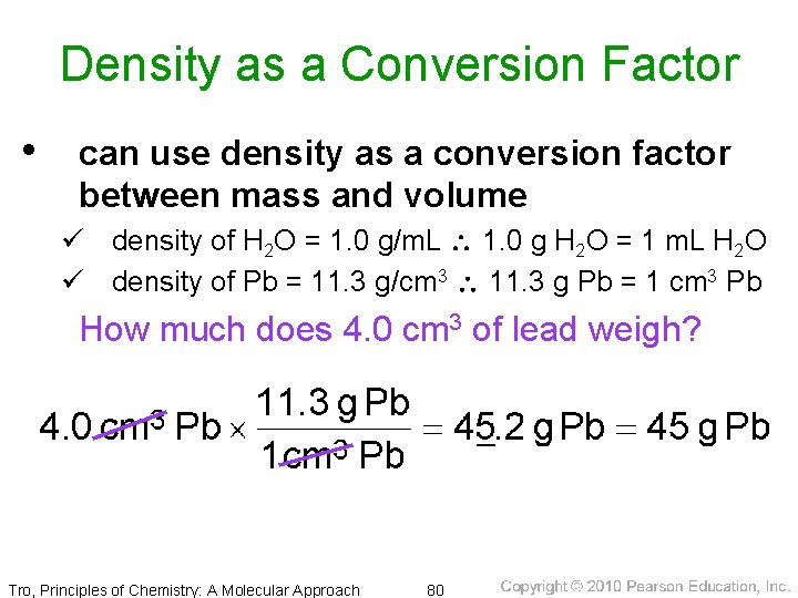 Chapter 1 Matter Measurement and Problem Solving Tro