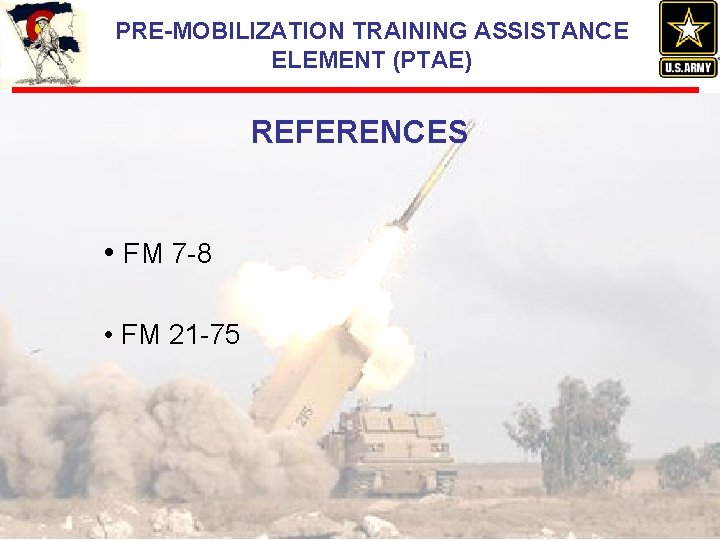 PREMOBILIZATION TRAINING ASSISTANCE ELEMENT PTAE SOLDIER AS A