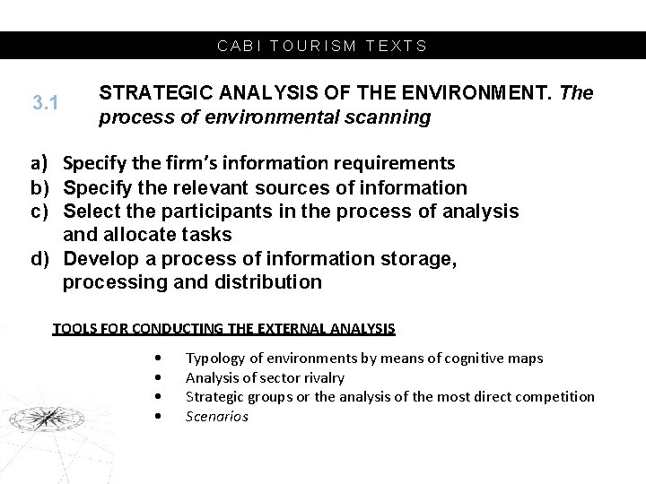 CABI TOURISM TEXTS 3 rd Edition Strategic Management