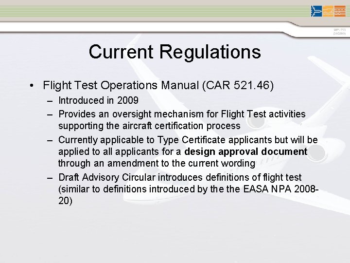 Functional Check Flights Presented by Wally Istchenko Chief
