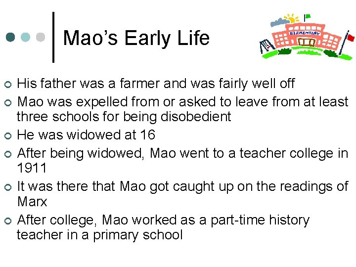 Emergence of Mao Zedong Maos Early Life His