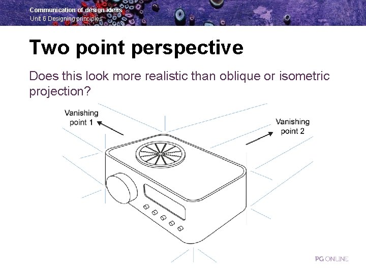 Unit 6 Designing principles Title Communication of design
