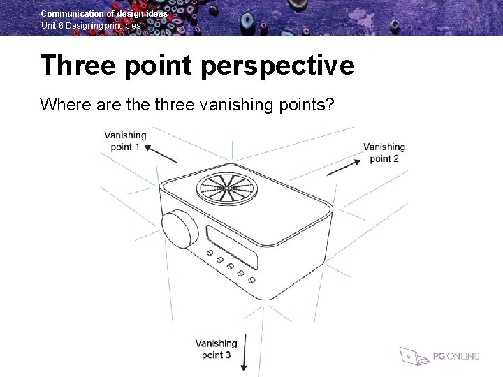 Unit 6 Designing principles Title Communication of design