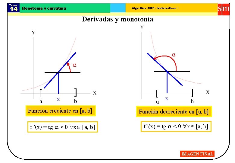 Tema 14 Monotona y curvatura Algoritmo 2001 Matemticas