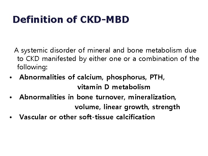 CKDMineral and Bone disorder Core Curriculum 2011 Am