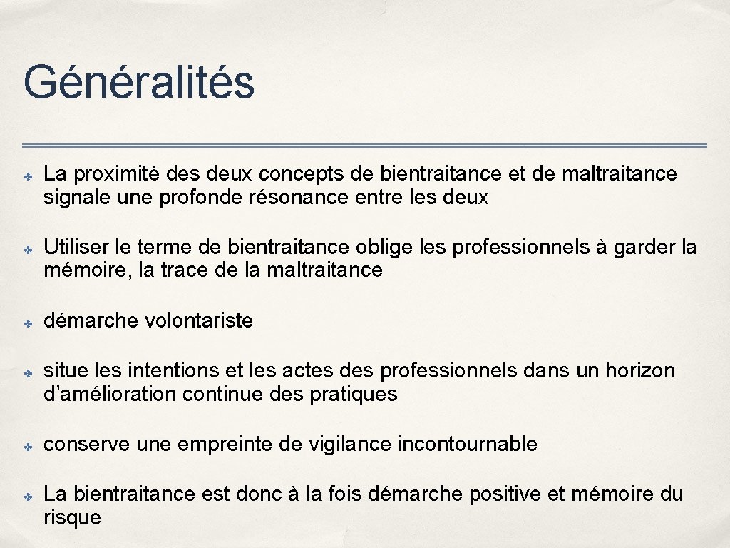 Bientraitance Histoire cadre lgislatif et recommandations Au menu