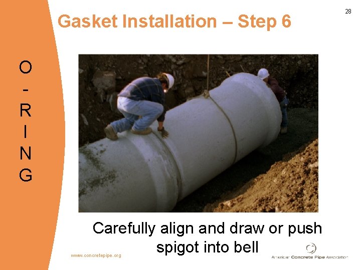 Installation and Inspection of Concrete Pipe Joining Joints