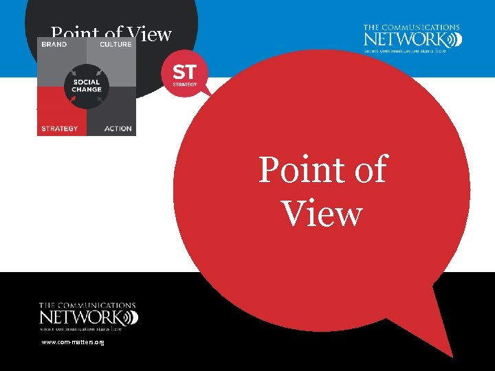Point of View www commatters org Point of