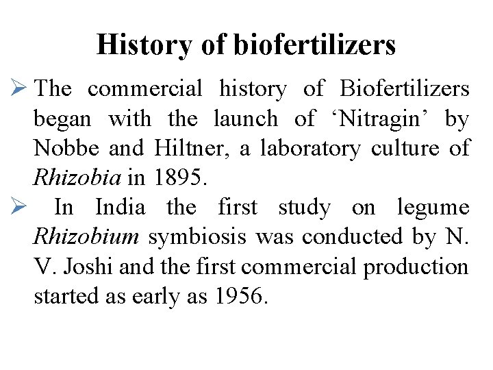 WELCOME COURSE SEMINAR ON RESPONSE OF BIOFERTILIZER IN